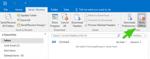 How to turn off Working Offline in Outlook 2016 and Outlook 2013 | 4iT