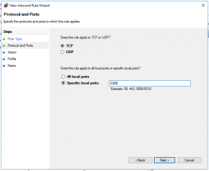 Add Additional TCP Rule to Windows Firewall for RDP Port