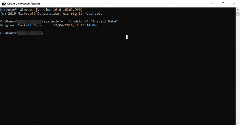 How to find the Windows install date via the command prompt | 4iT
