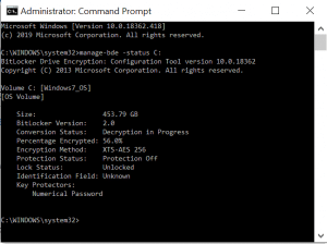 Check Bitlocker Status from the Command Line | 4iT